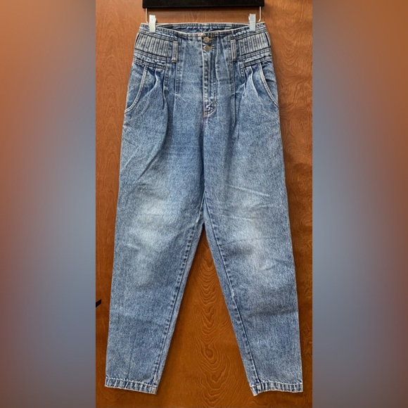 Nuovo | Jeans | Vintage 8s To 90s Nuovo Medium Wash Pleated Drop Waist ...